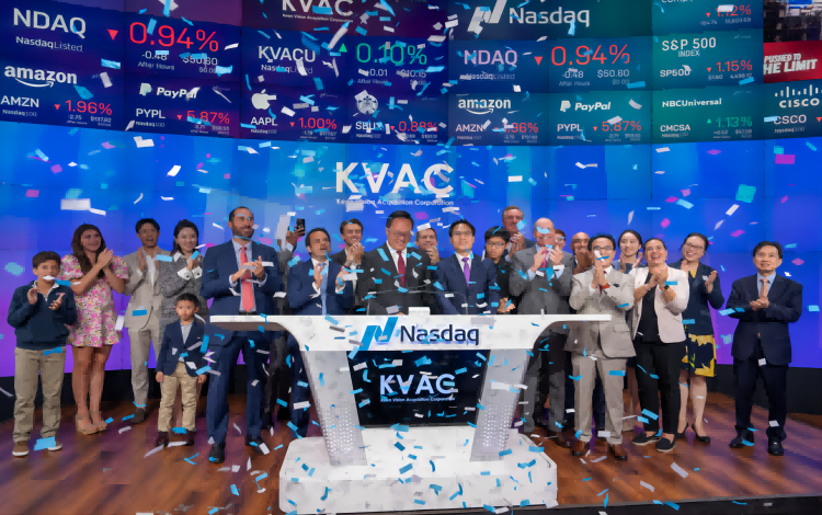 The KVAC Nasdaq Bell Ringing Ceremony was held perfectly! Asia's SPAC Godfather Leads Asia's ...
